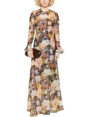 Zimmermann ZIMMERMANN Alchemy Sheath Maxi Dress Brown