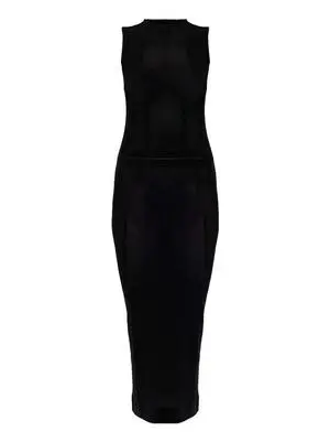 Issey Miyake Sleeveless Midi Dress - Black