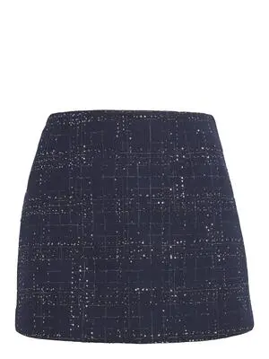 MAJE Maje Check Mini Skort With Metallic Threads
