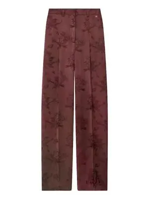 Amiri Floral Pleated Trousers - Brown
