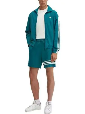 Adidas Logo-embroidered Jacket - Blue