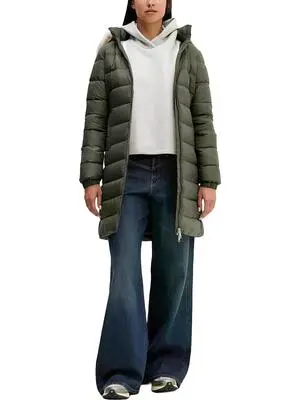 Adidas Off-placed Three-stripe Cropped Hoodie - Grey
