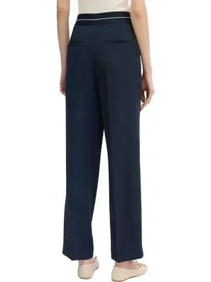 JOOP! Logo Waistband Straight Leg Trousers - Blue
