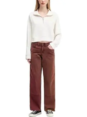 Dickies Logo Patch Jeans Brown