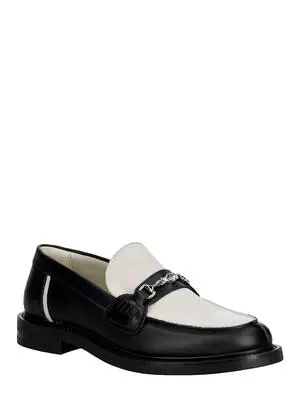 Filling Pieces Logo Detail Loafers - Black