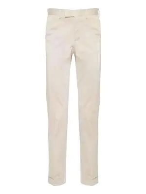 PT TORINO Pressed-crease Slim-fit Tailored Trousers - Neutrals