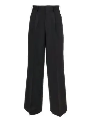 Junya Watanabe Pleated Wide Leg Trousers - Black