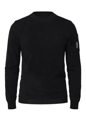 C.P. COMPANY Crew Neck Long Sleeve Sweater - Blue