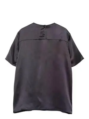 Eleventy Eleventy Short Sleeves Blouse Blue