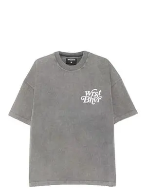 WRSTBHVR Reen V2 Logo-print T-shirt - Grey