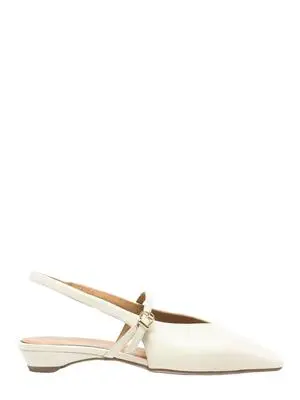 PEDRO MIRALLES Square-toe Flat Mules - Neutrals