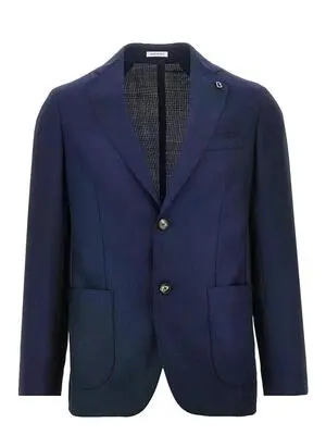 BRERAS MILANO Patch Pocket Blazer - Blue