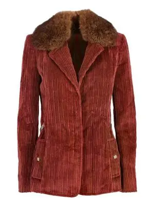 Fendi Corduroy Jacket - Red