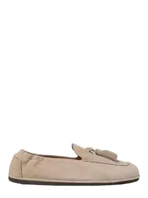 SCAROSSO Anais Tassel Loafers - Neutrals