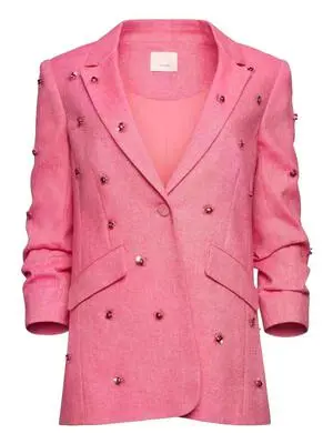 Cinq À Sept Wildflower Paillette Kylie Blazer - Pink