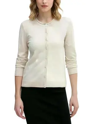 Sisley Button Cardigan - Neutrals