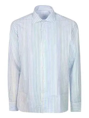 ORIAN Striped Shirt - White