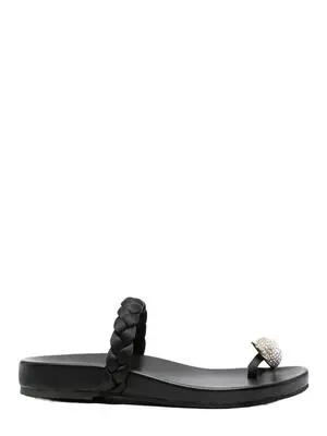 BIBI LOU Bibi Lou Embellished Braided Sandals Black
