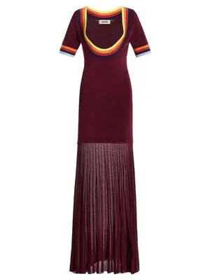 Christopher John Rogers Knit Maxi Dress - Red