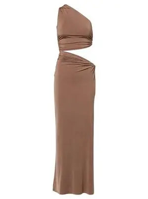Jade Swim Yana One-shoulder Maxi Dress - Brown