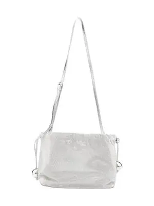 Patrizia Pepe Bubble Rhinestone-embellished Shoulder Bag - Silver