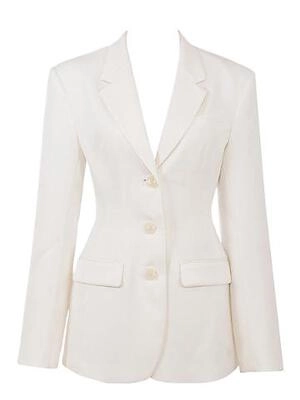 House Of Cb Luella Tailored Stretch-woven Blazer - Ivory
