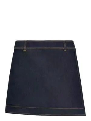 Cinq À Sept Cinq A Sept Larsa Contrast-Stitching Mini Skort Blue
