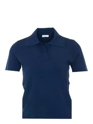 ROBERTO COLLINA Short Sleeve Polo-collar T-shirt - Blue