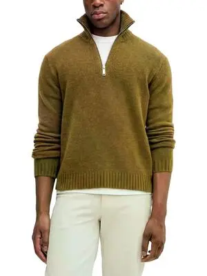 Sisley Zip Roll-neck Sweater - Green