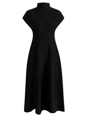 Khaite Lyra Dress Milano-stitched Viscose - Black