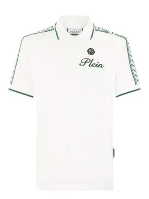 Philipp Plein Floral-jacquarded Polo Shirt - Neutrals