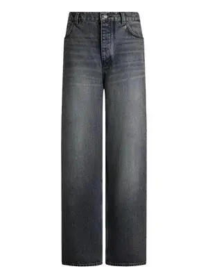 12 STOREEZ Wide-leg Jeans - Grey