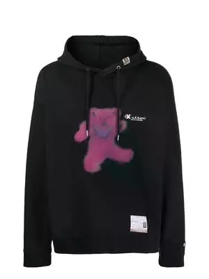 Mihara Yasuhiro X Champion Graphic-print Hoodie - Black