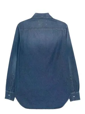 MAISON MARGIELA Buttoned Long-sleeve Shirt - Blue