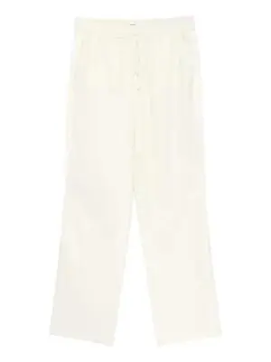 MVP WARDROBE Drawstring Trousers With Side Stripe Detail - Neutrals