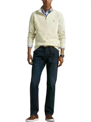 Polo Ralph Lauren Half-zip Sweater With Logo Embroidery - Neutrals