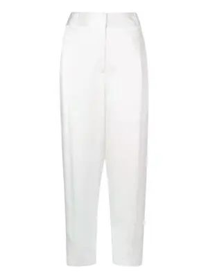Tibi Celia Sculpted Cropped Trousers - White
