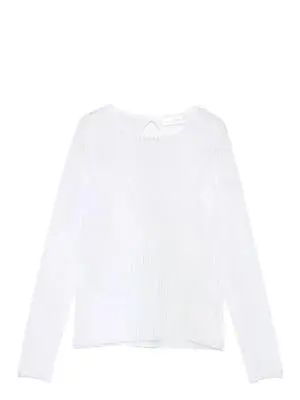 ROBERTO COLLINA Ribbed Knit Sweater - White