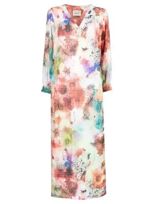 BAMBAH Gardenia Floral Print Maxi Dress - Multicolour
