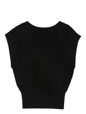 Iceberg Logo Pattern Vest - Black