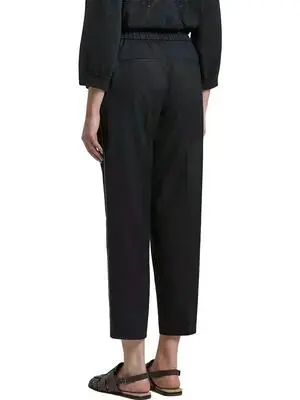 Peserico Side-stripe Tailored Trousers - Blue