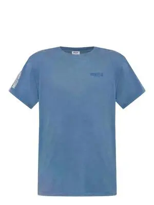 Moschino Logo-detail Cotton T-shirt - Blue
