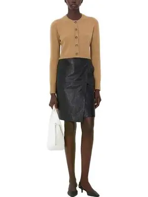 Loulou De Saison LouLou De Saison Zephir Cropped Cardigan Neutrals
