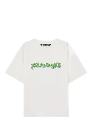 Palm Angels Logo Graphic T-shirt - Neutrals