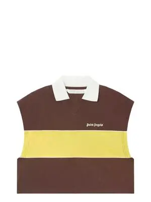 Palm Angels Classic Logo Boxy Polo Top - Brown