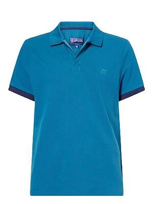 Vilebrequin Palan Brand-embroidered Cotton-piqué Polo Shirt - Paon