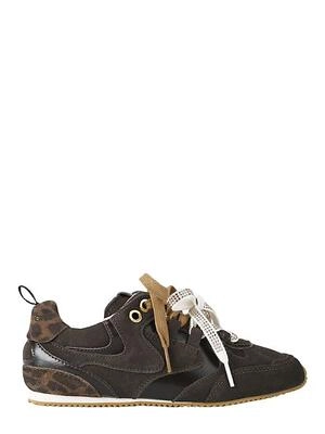 Kurt Geiger K Slim Suede Trainers - Brown/oth