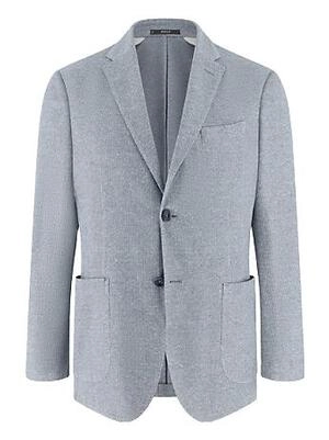 Boggi Milano Textured Single-breasted Linen And Cotton-blend Blazer - Blue