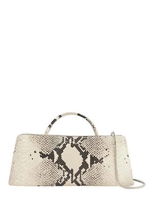 VERAFIED Embossed Leather Shoulder Bag - Phython