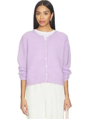 American Vintage Crew Neck Cardigan - Lavender